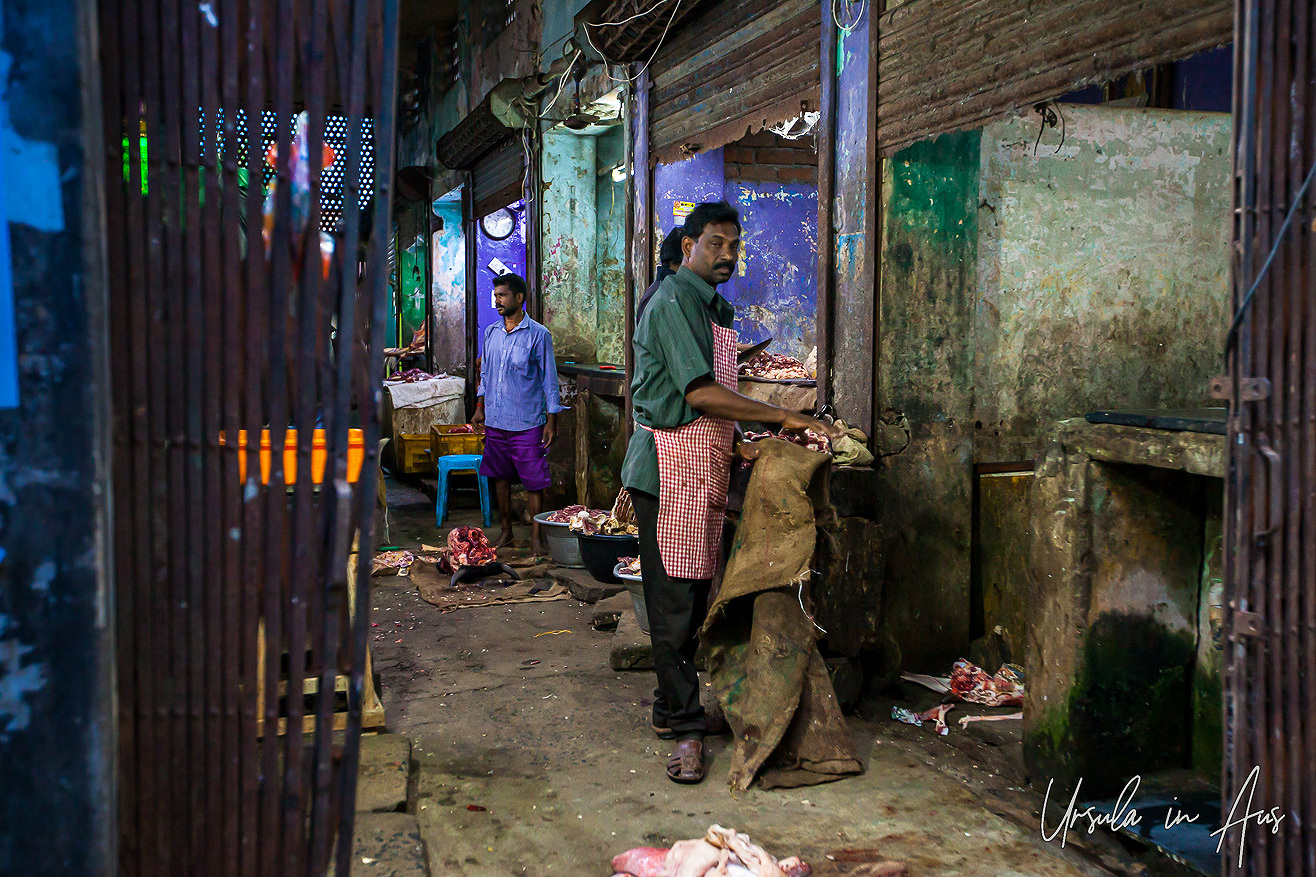 Morning in the Goubert Market and Old Streets of Pondicherry ...
