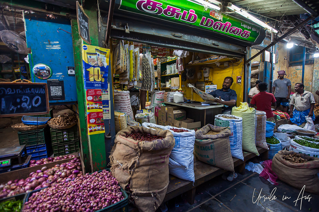 Morning in the Goubert Market and Old Streets of Pondicherry ...