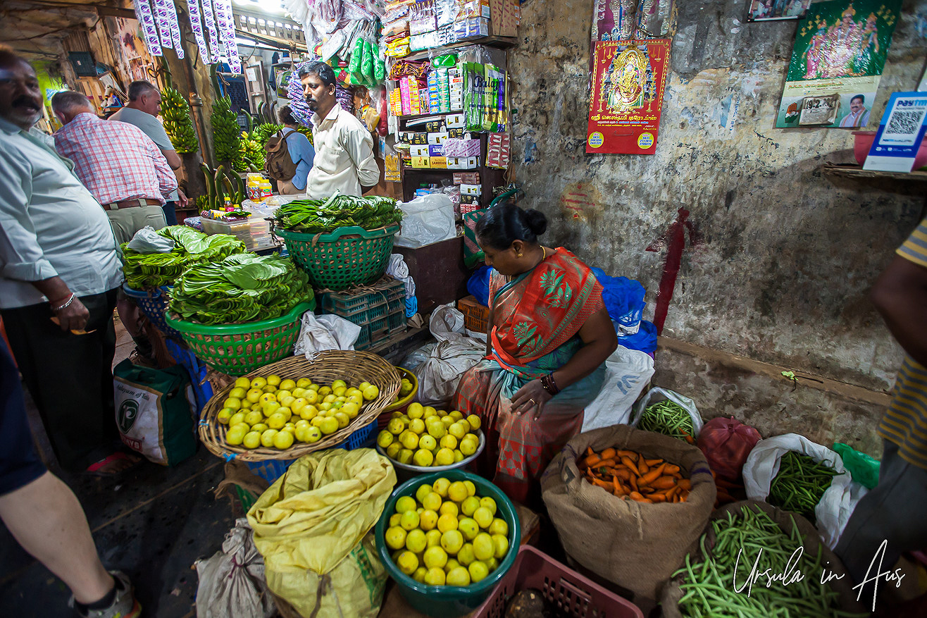 Morning in the Goubert Market and Old Streets of Pondicherry ...